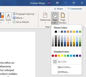 Cara Mengganti Warna Background Kertas di Microsoft Word