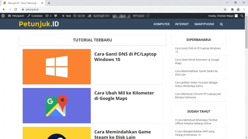 Cara Membuat Shortcut Web Di Chrome Pc