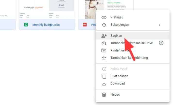 Cara Berbagi File Dokumen yang Disimpan di Google Drive