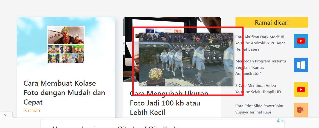 Cara Nonton YouTube Sambil Buka Aplikasi Lain di Komputer