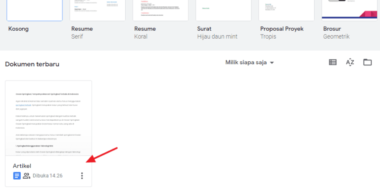 Cara Membuat Google Docs Agar Bisa Diakses Semua Orang