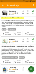 Cara Mendapatkan Proyek di Situs dan Aplikasi Projects.co.id