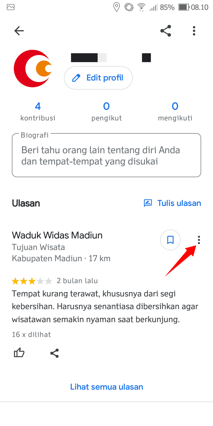 Cara Mudah Edit Ulasan Tempat di Aplikasi Google Maps