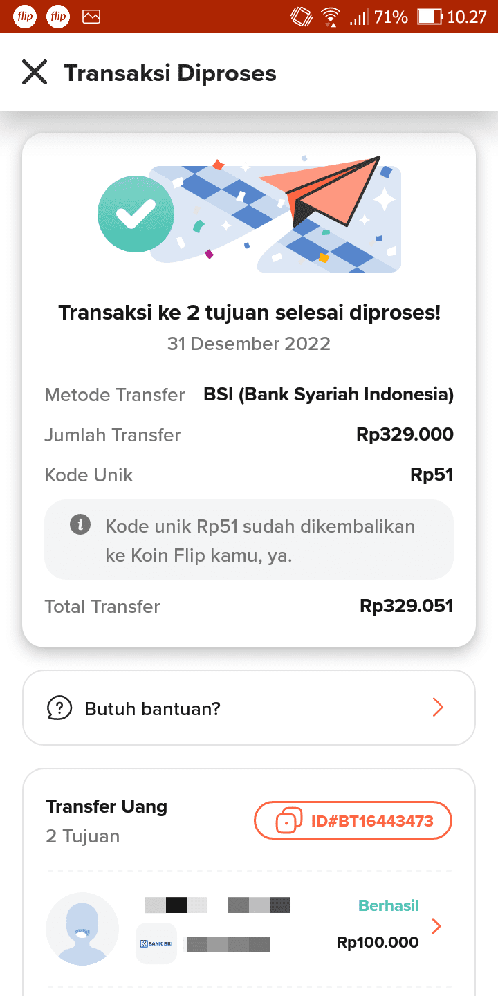 Cara Transfer ke Banyak Tujuan dalam Satu Transaksi di Flip