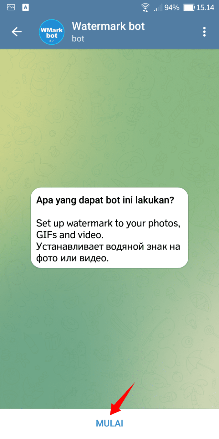 Cara Buat Watermark Logo pada Foto di Aplikasi Telegram