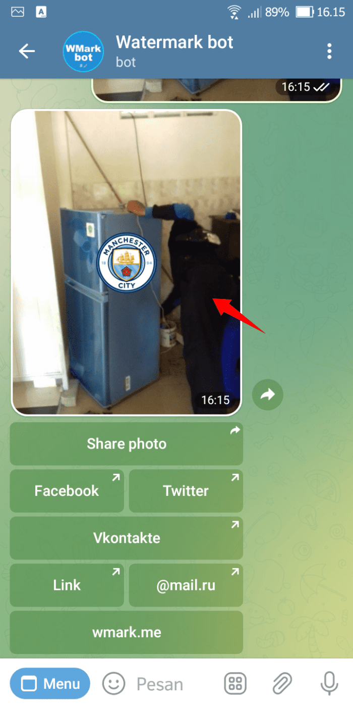 Cara Buat Watermark Logo pada Foto di Aplikasi Telegram