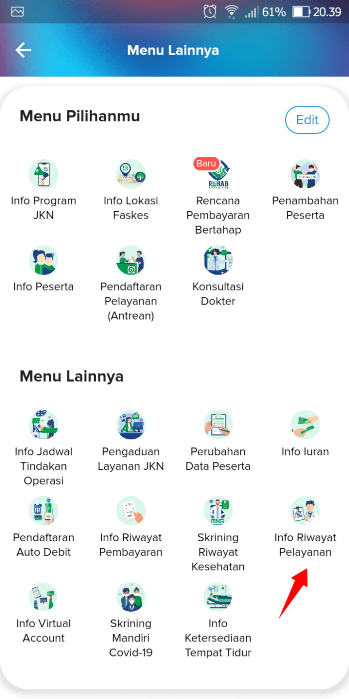 Cara Melihat Riwayat Pelayanan Kesehatan di Mobile JKN