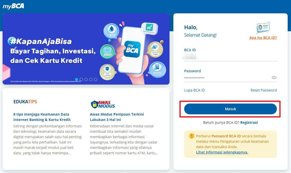 Cara Hubungkan keyBCA ke myBCA