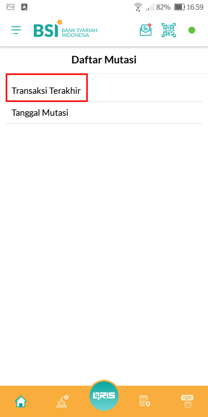 Cara Melihat Riwayat Transaksi Rekening di BSI Mobile