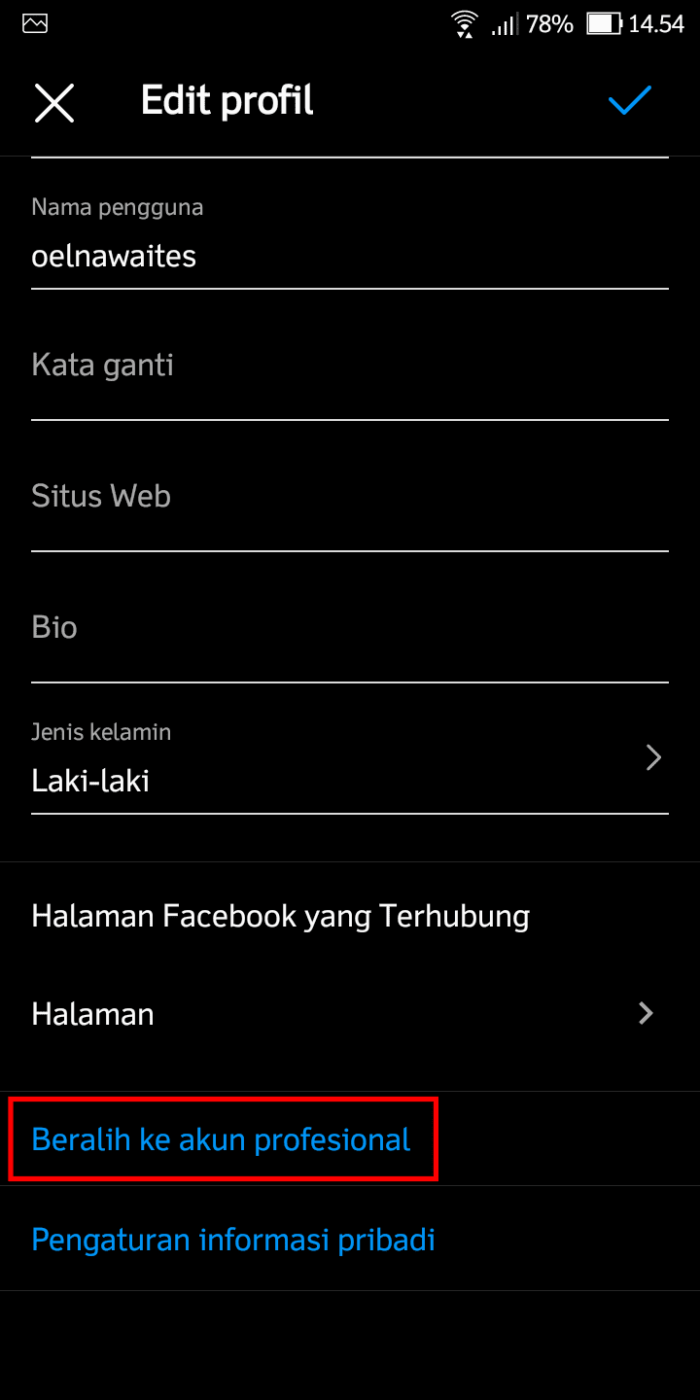 Cara Ubah Akun Instagram Biasa Menjadi Akun Kreator