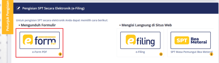 Cara Lapor SPT Tahunan 1770 Pribadi dengan eForm
