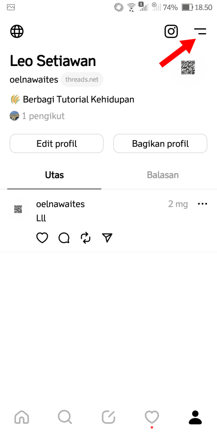 Cara Ganti Bahasa Akun Threads Kamu dengan Mudah
