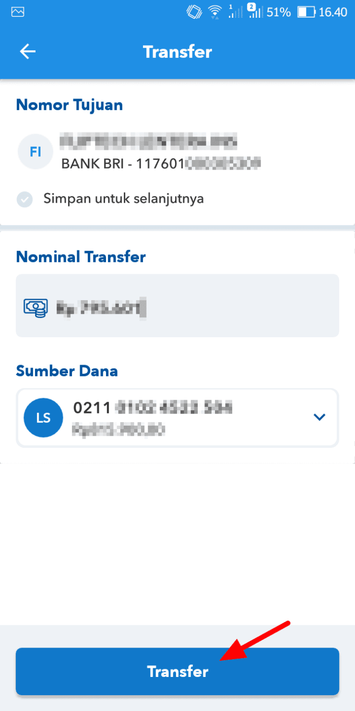Cara Transfer ke Sesama Rekening BRI Lewat Aplikasi BRImo
