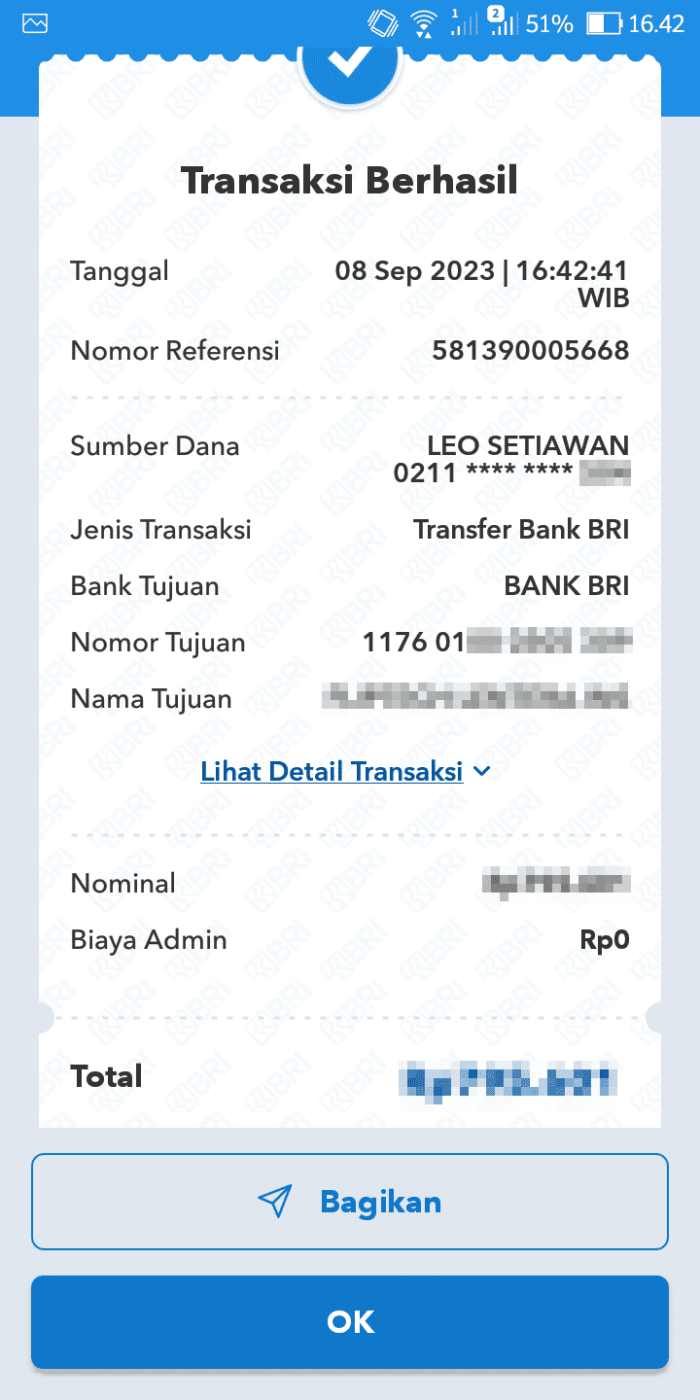 Cara Transfer ke Sesama Rekening BRI Lewat Aplikasi BRImo
