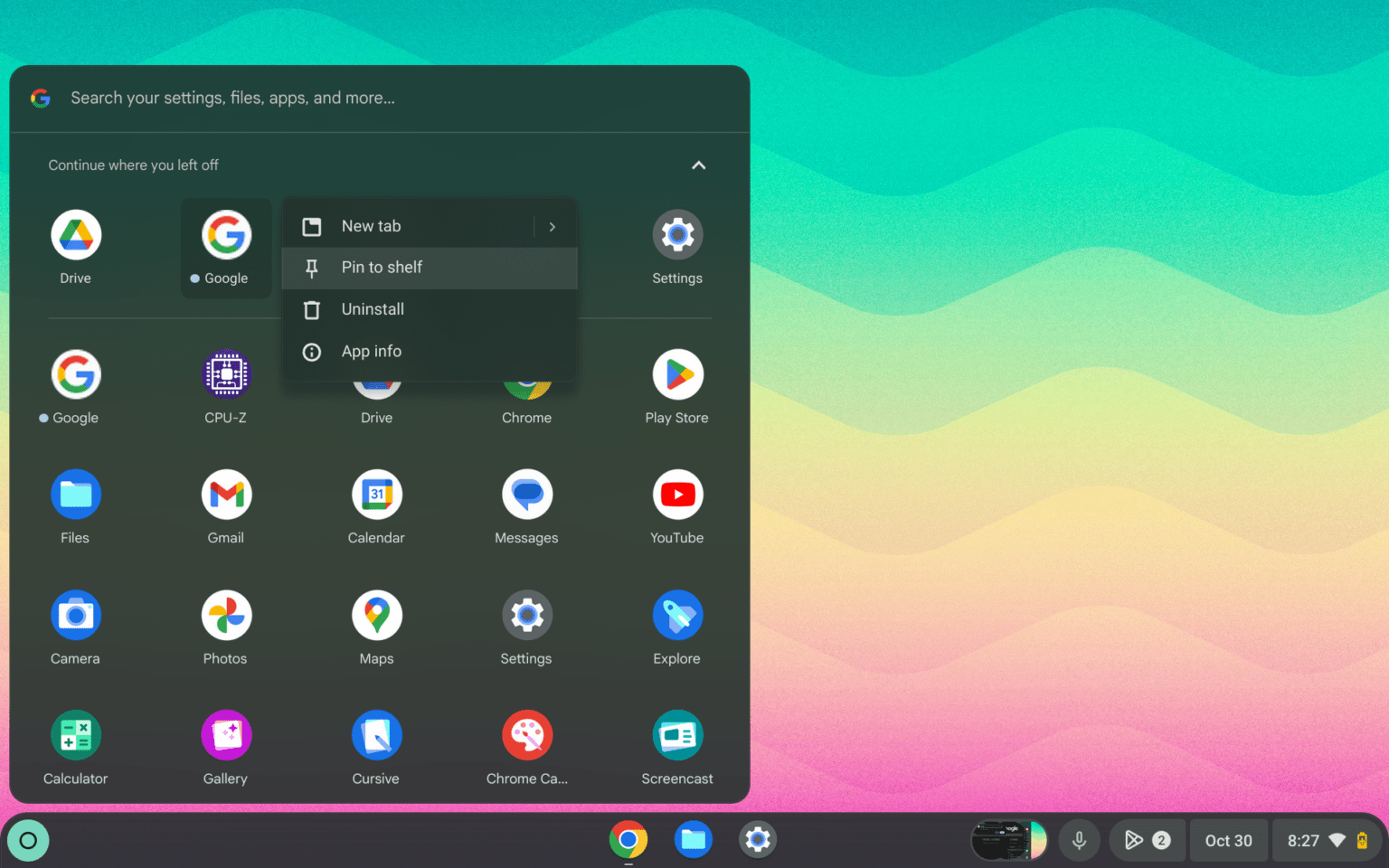 Cara Menempatkan Ikon di Layar Desktop Chromebook