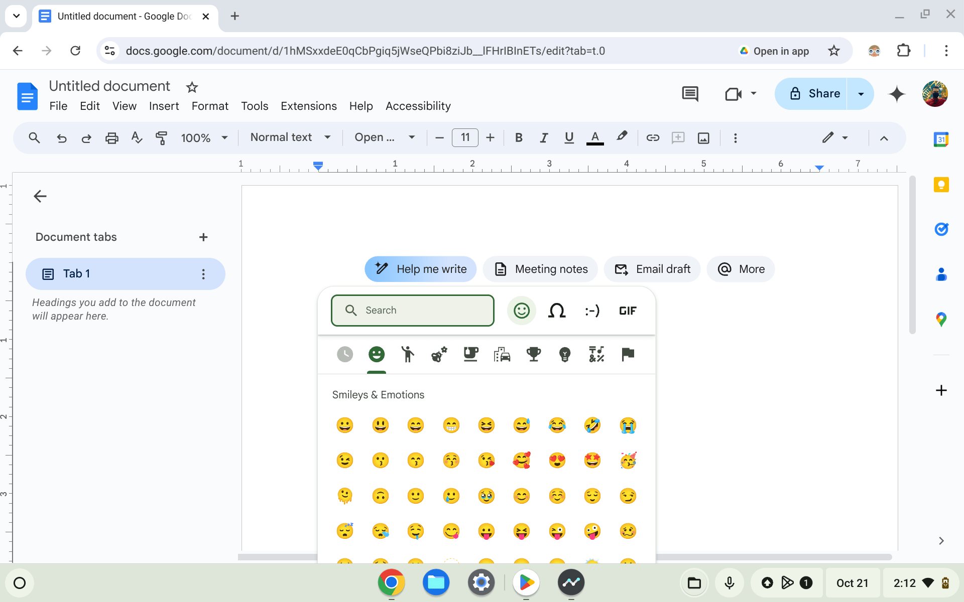 Cara Mudah Menyisipkan Emoji di Chromebook
