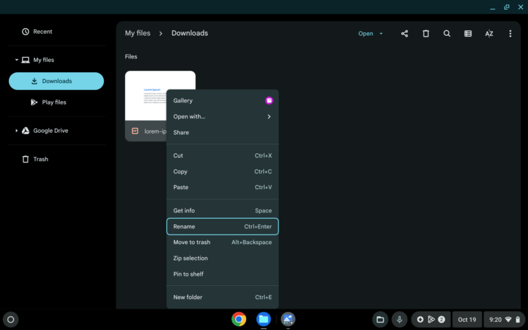 Cara Mudah Mengganti Nama File di Chromebook dengan Aplikasi Files