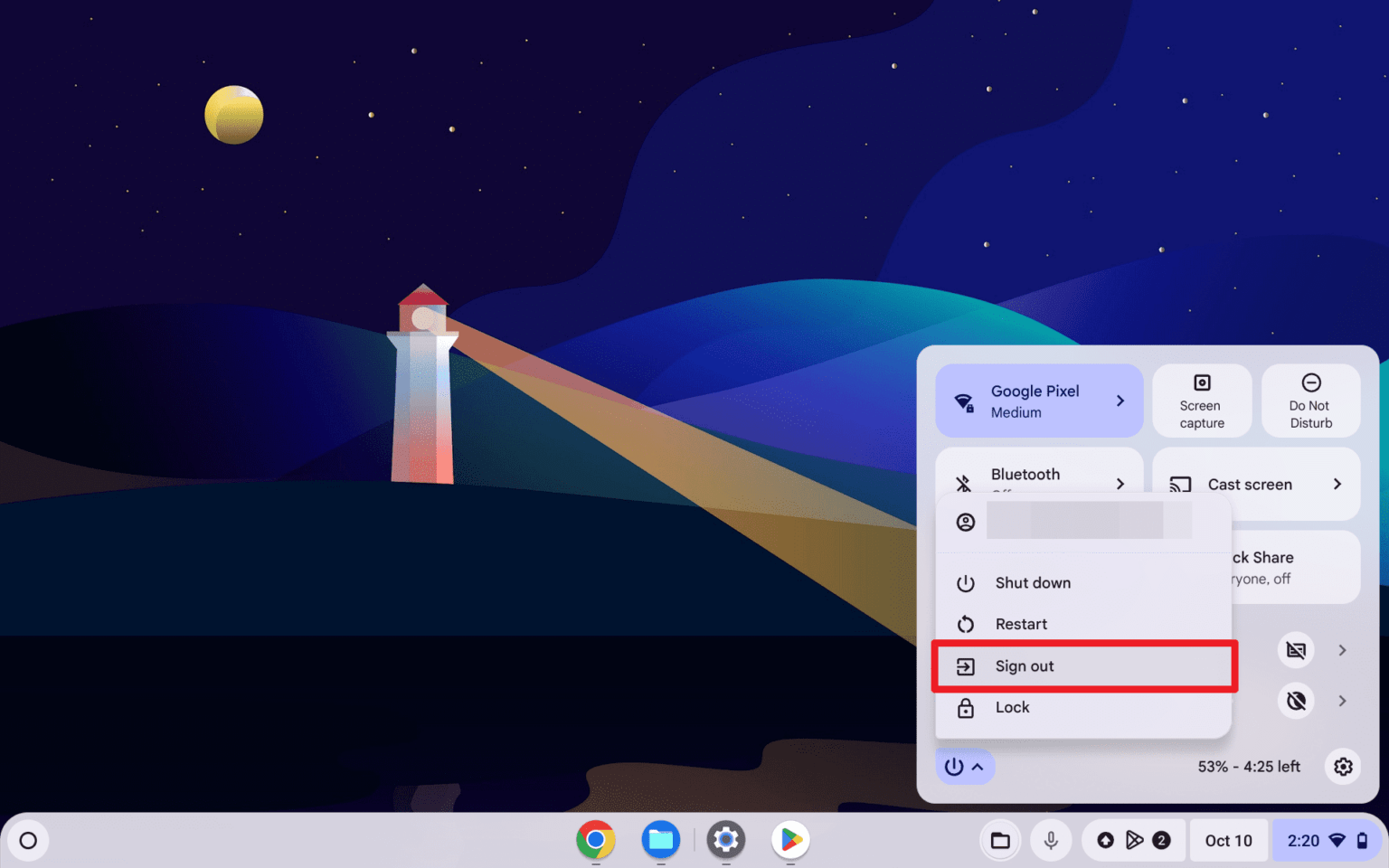 Cara Log Out Gmail di Chromebook