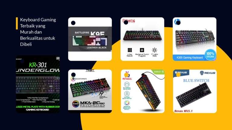 Keyboard Gaming Terbaik Yang Murah Dan Berkualitas Untuk Dibeli