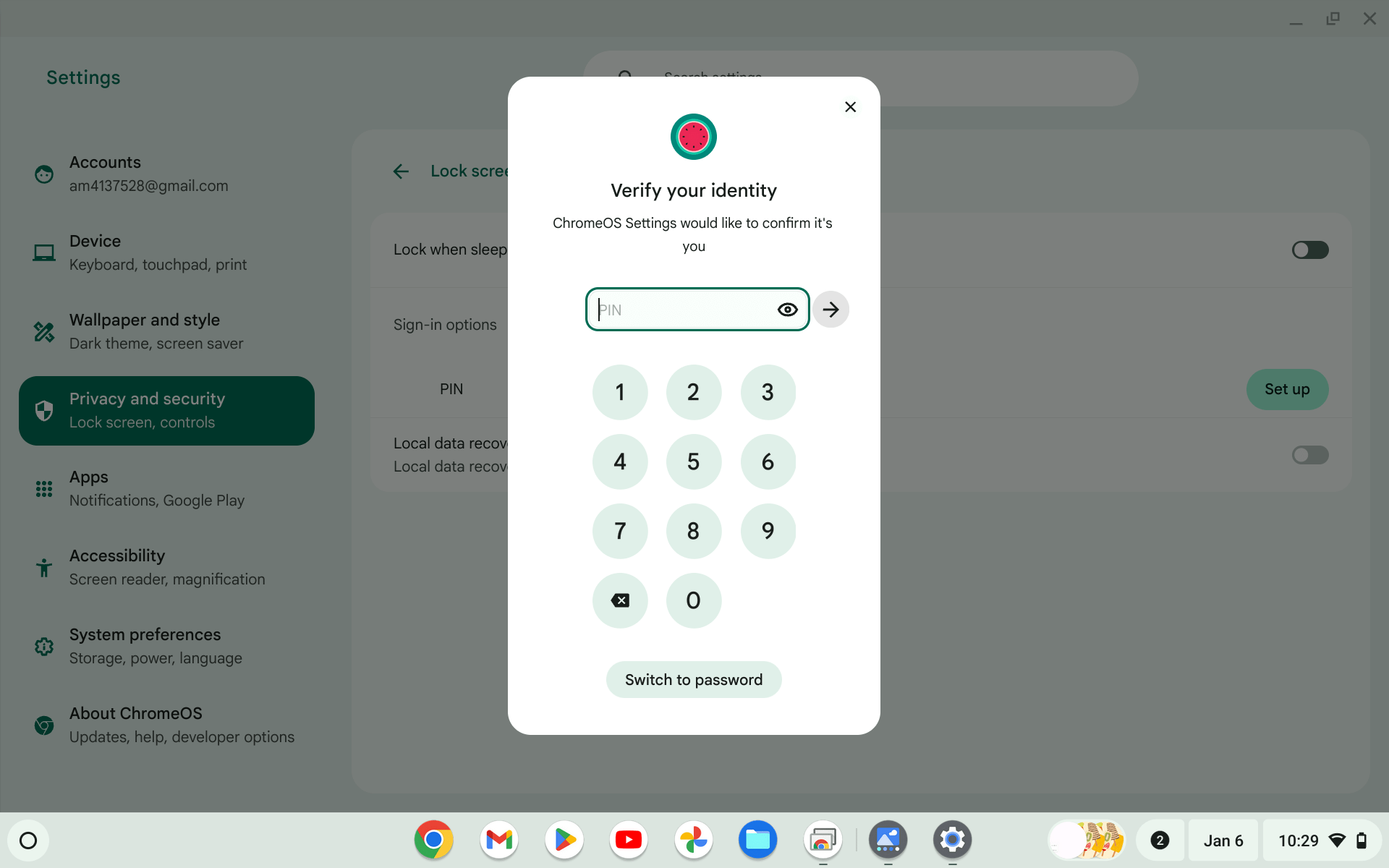 Cara Mudah Mengaktifkan Login PIN 6 Digit di Chromebook